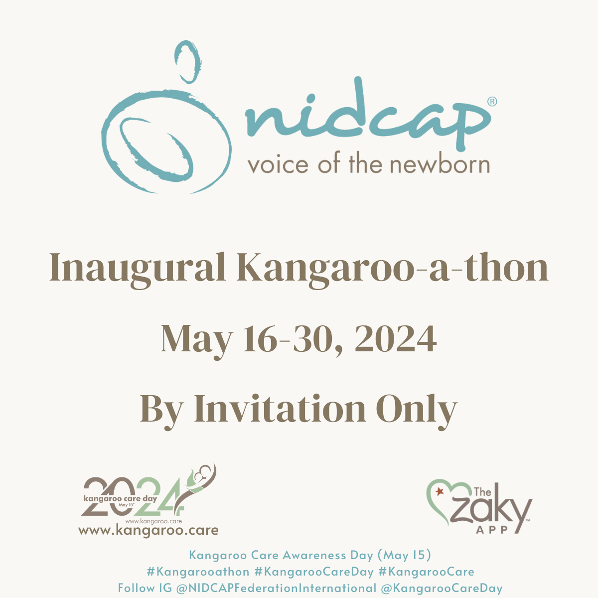 Inaugural NIDCAP Kangaroo-a-thon – Int'l Kangaroo Care Awareness Day ...